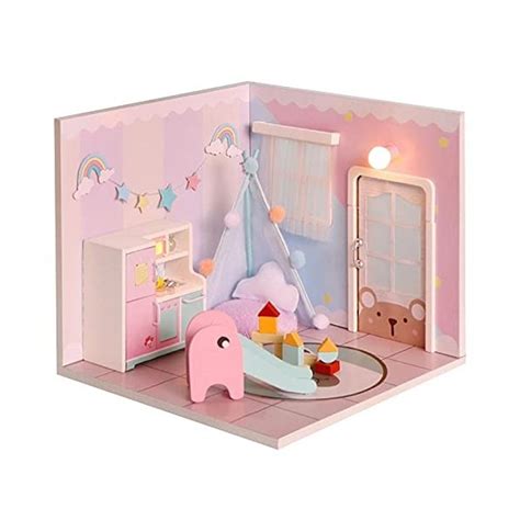 Kit De Maison De Poup E Bricolage Avec Meubles Mod Le De Construct