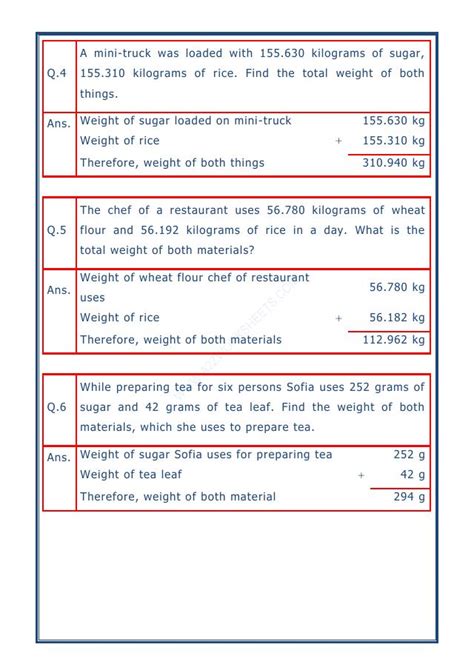 A2zworksheetsworksheet Of Class Iv Maths Addition 02 Addition Maths