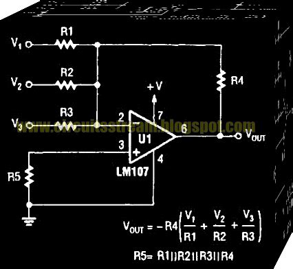 Inverting Amplifier Circuit Diagram