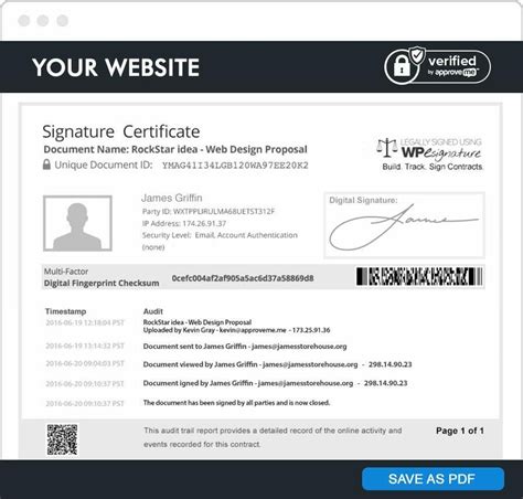 Approveme Esignature Digital E Signature For Wordpress