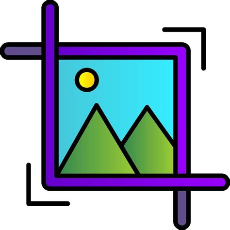 Crop Filled Gradient Icon 38735465 Vector Art At Vecteezy