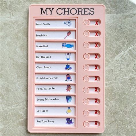 1 Pc Pink Daily To Do List Adult To Do List Home Office Punch Card Encourage Babes To