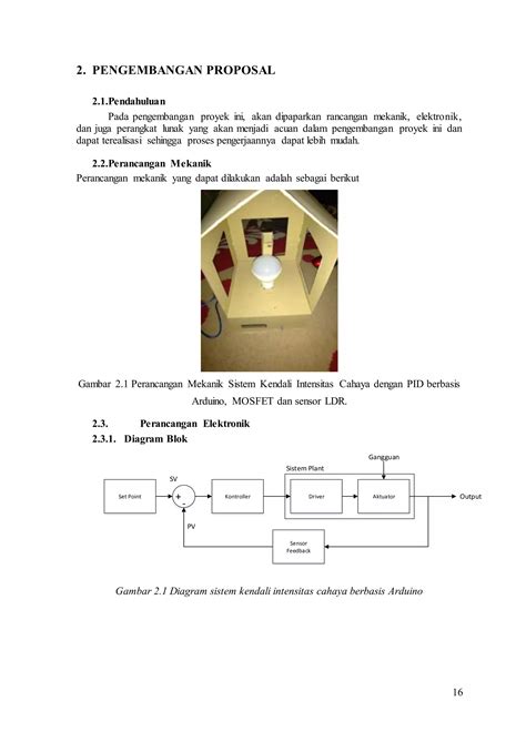 Perancangan Sistem Kendali Pid Intensitas Cahaya Dengan Arduino Uno Mosfet Dan Ldr Pdf