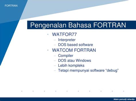 PPT Bahasa FORTRAN PowerPoint Presentation Free Download ID 4052490