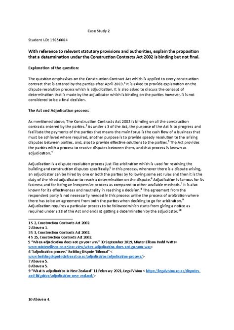 Arbitration Case Study Words Case Study Babe I