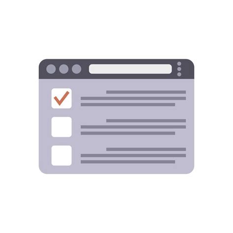 premium vector browser icon flat vector computer window internet