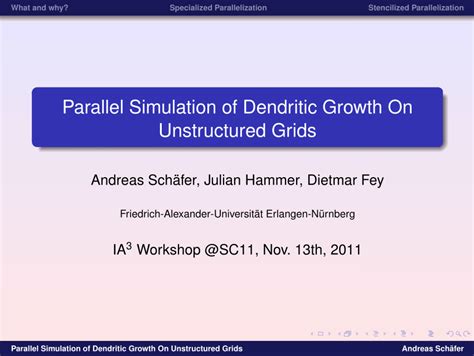 Pdf Parallel Simulation Of Dendritic Growth On Unstructured Grids