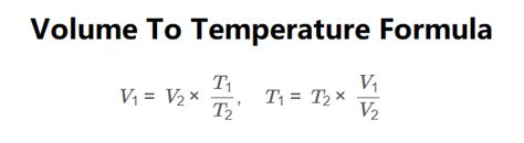 Volume To Temperature Calculator