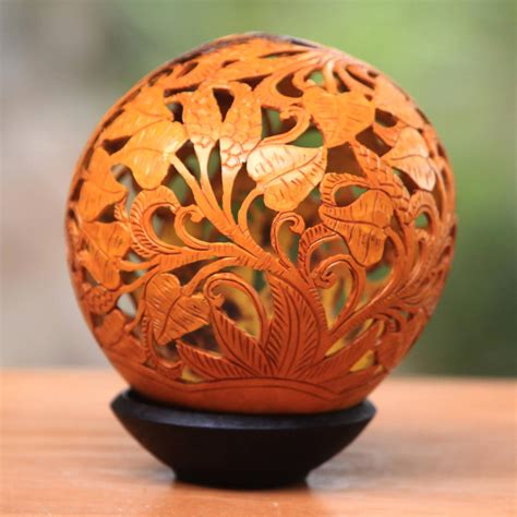 Unicef Market Hand Carved Coconut Shell Sculpture Tropics