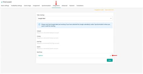 Connect An Event With Mailchimp