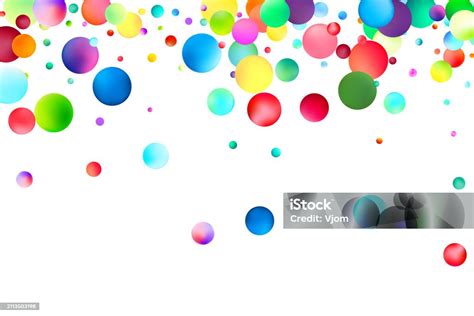 Floating Color Dots On White Stock Illustration Download Image Now