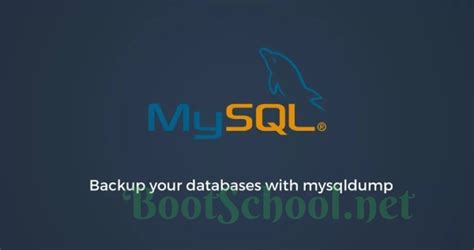 mysqldump备份命令的多种用法 bootbabe net