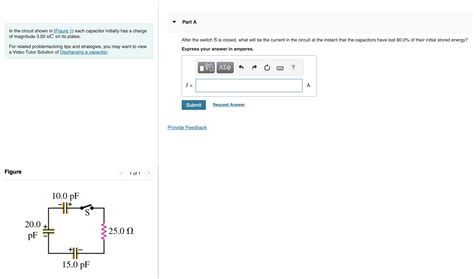 Solved In The Circuit Shown In Figure Each Capacitor Chegg