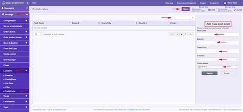 Managing Postal Codes OsCommerce Wiki