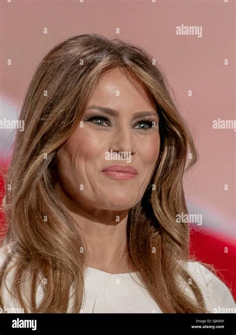 Cleveland Ohio Usa 18th July 2016 Melania Trump Addresses The