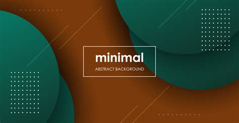 Minimal Abstract Brown And Green Circle Shape Overlap Layers Geometric Dynamic Background Eps10
