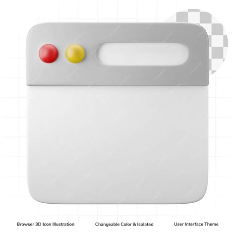 Premium Psd Internet Web Browser Symbol User Interface 3d Rendering Icon Editable Isolated