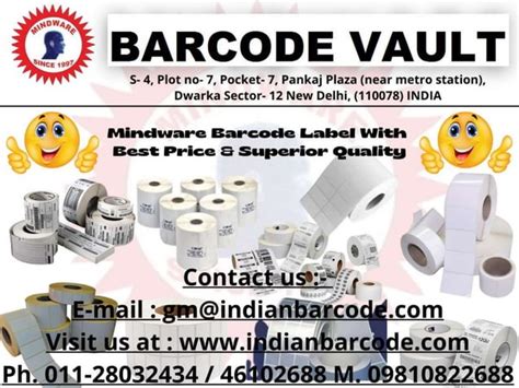 Barcode Vault Label Pptx