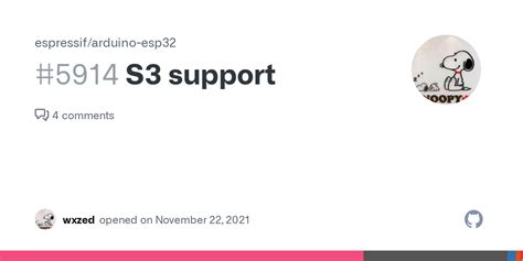 s3 support · issue 5914 · espressif arduino esp32 · github