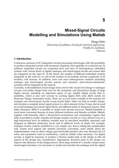 pdf mixed signal circuits modelling and simulations using …cdn