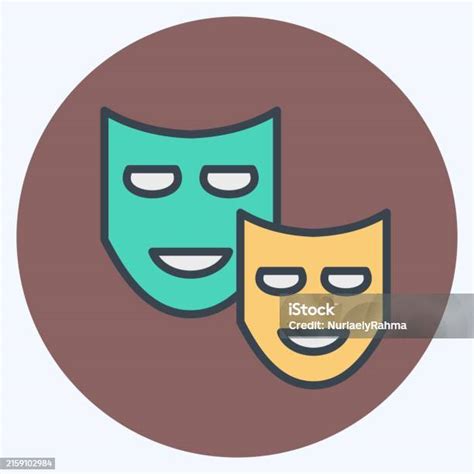 아이콘 드라마 시네마 심볼과 관련이 있습니다 색상 메이트 스타일 심플한 디자인 일러스트레이션 3차원 형태에 대한 스톡 벡터 아트 및 기타 이미지 Istock