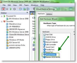 How To Enable Thin Print In VMware Workstation ESX Virtualization