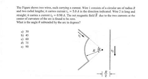 Solved The Figure Shows Two Wires Each Carrying A Current