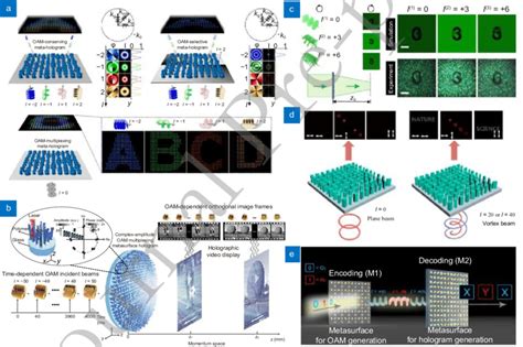 Oam Multiplexed Meta Holography A Schematic Of Metasurface Orbital