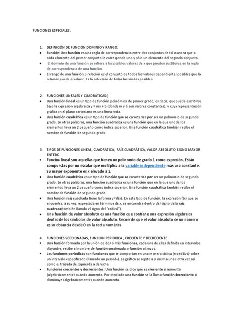 funciones especiales pdf
