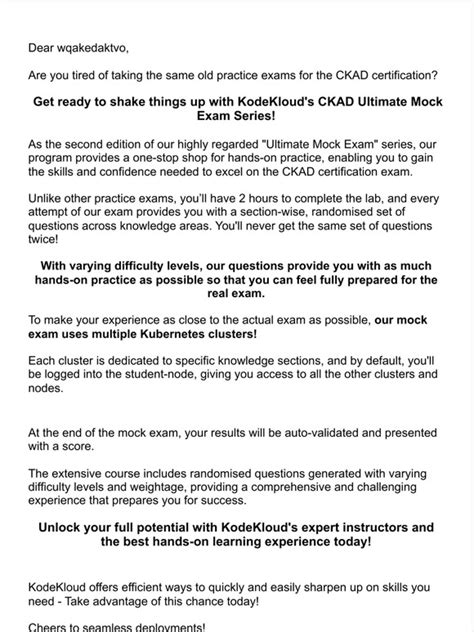 KodeKloud Recently Released The Ultimate CKAD Mock Exam Series On KodeKloud Milled