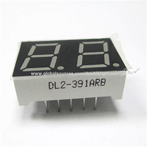Buy Wholesale China 10 Pin 2 Bit Numeric 7 Segment Red Led Displays 0 39 Inch Dual Digit 660nm