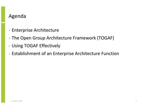 Enterprise Architecture Implementation And The Open Group Architecture Framework Togaf