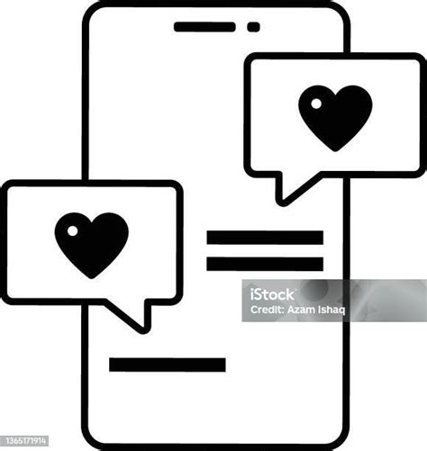 연인 개념 디지털 대화 벡터 아이콘 디자인 사랑과 로맨스 기호 발렌타인 데이 사인 매혹과 매력적인 스톡 일러스트 사이의 인스턴트 메시징 Brand Name Smart