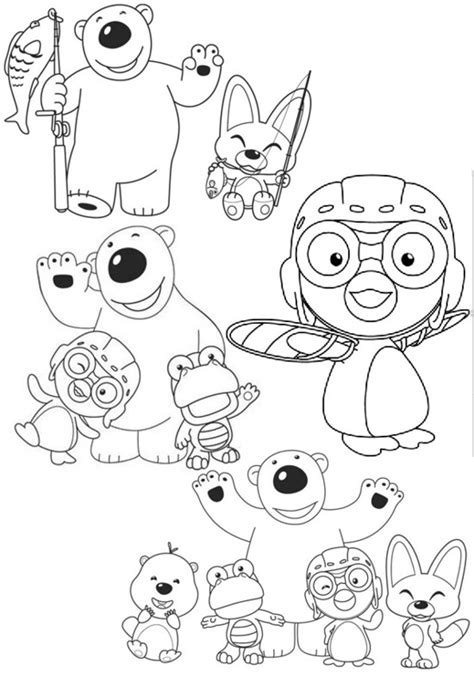 [색칠공부] 뽀로로 색칠공부 네이버 블로그