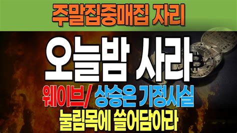 코인🔥 웨이브 바닥에서 세력이 밀어올린다 1000 급등 출발점 잡아라 웨이브코인 웨이브코인전망 웨이브코인분석