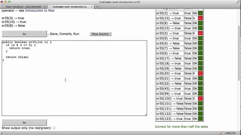 Codingbat 5 Introduction To Mod Code Youtube