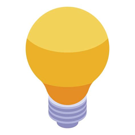 Light Bulb Idea Icon Isometric Style Vector Art At Vecteezy