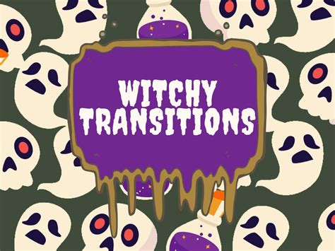 Animated Stinger Transition Goth Horror And Spooky Stinger Witch Transition 4 Bundle Set Twitch