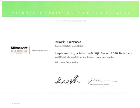 Implementing Sql Server Certificate Ppt