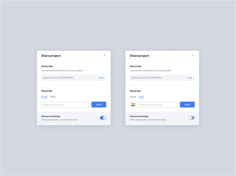 Share Modal By Jobish Km On Dribbble