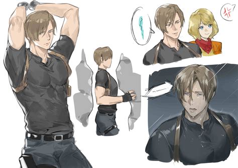 Leon S Kennedy And Ashley Graham Resident Evil And More Drawn By Naijarski Danbooru