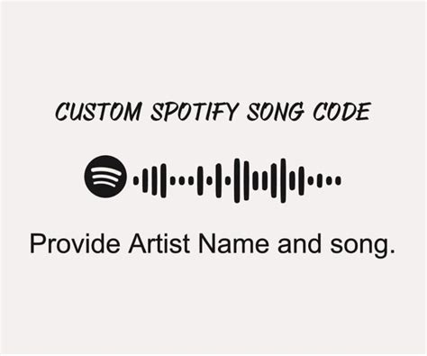 Custom Spotify Song Code Vinyl Decal Song Code Sticker Music Code Decal