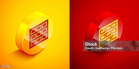 주황색과 빨간색 배경에 격리된 등색 초콜릿 바 아이콘 서클 버튼입니다 벡터 3차원 형태에 대한 스톡 벡터 아트 및 기타 이미지 3차원 형태 건강관리와 의술 공란