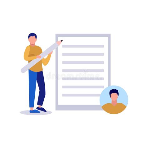 A Babe Is Pointing At The Document Stock Illustration Illustration Of