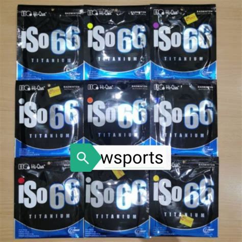 Rainbow Original Hiqua Hq Iso 66 Ti Titanium Badminton Strings Shopee Malaysia