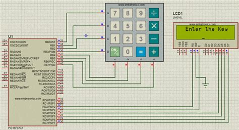 Keypad Interfacing With Pic16f877a ⋆ Embetronicx