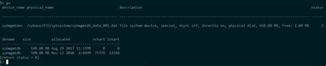 Sybase How To Check And Resize Databse SAP Basis World