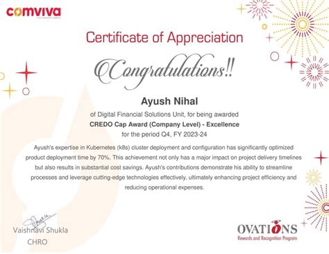 Ayush Nihal On Linkedin Kubernetes Devops Achievement Teamwork Comviva