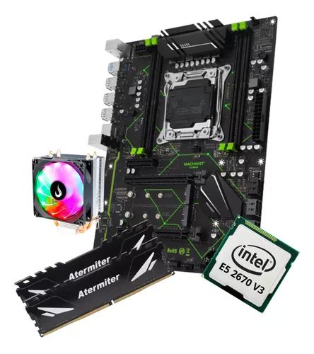 Kit Gamer Placa Mãe X99 Machinist Mr9a Xeon E5 2670 V3 32gb Frete Grátis