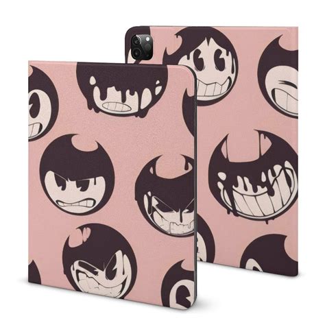 Bendy And The Ink Machine The Ipad Pen Slot Case Thin Folding Smart Case Soft Tpu Back Ipad Pro